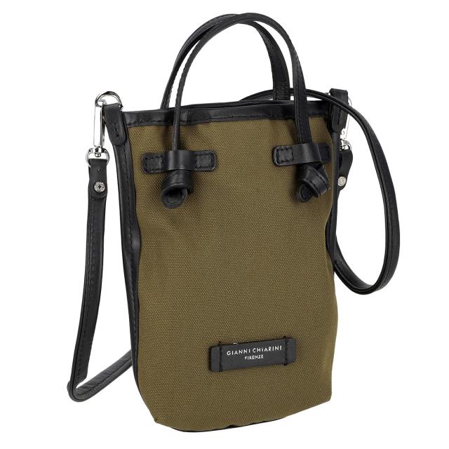 ジャンニキアリーニ GIANNI CHIARINI バッグ ミニバッグ 手提げ ミニ ショルダーバッグ 2WAY  斜め掛けバッグ BS 9406 CNV MILITARE 斜め