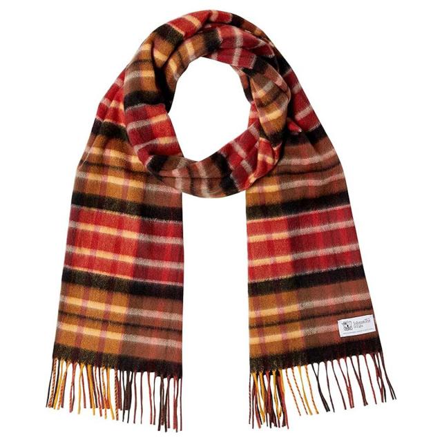 ジョンストンズ オブ エルガン Johnstons of Elgin マフラー ストール カシミア チェック柄 アクセサリー 秋冬 ギフト WA000016 RU7186