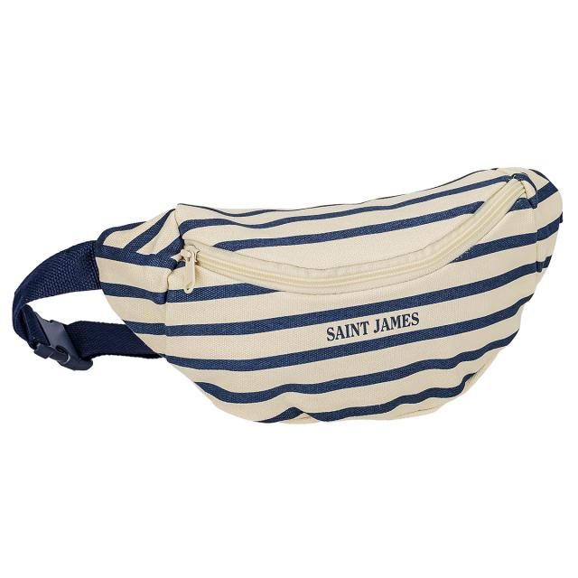 セントジェームス SAINT JAMES バッグ ボディバッグ メッセンジャー ワンショルダー ベルトバッグ 1417 ECRU MARINE SAC BANANE RAYE sai