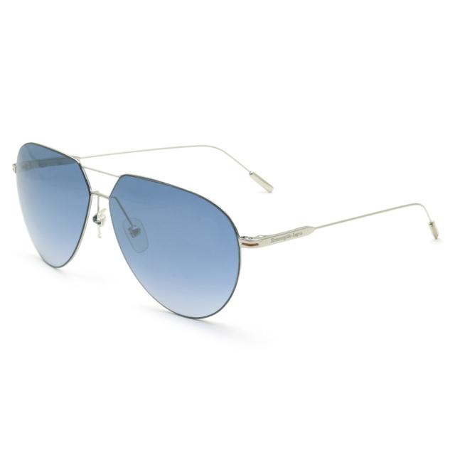 ゼニア ZEGNA サングラス ノーズパッド UVカット アイウェア バタフライ EZ0176/S 32F 66 メンズ ゴールド+ハバナ+ブラウングラデ 紫外線