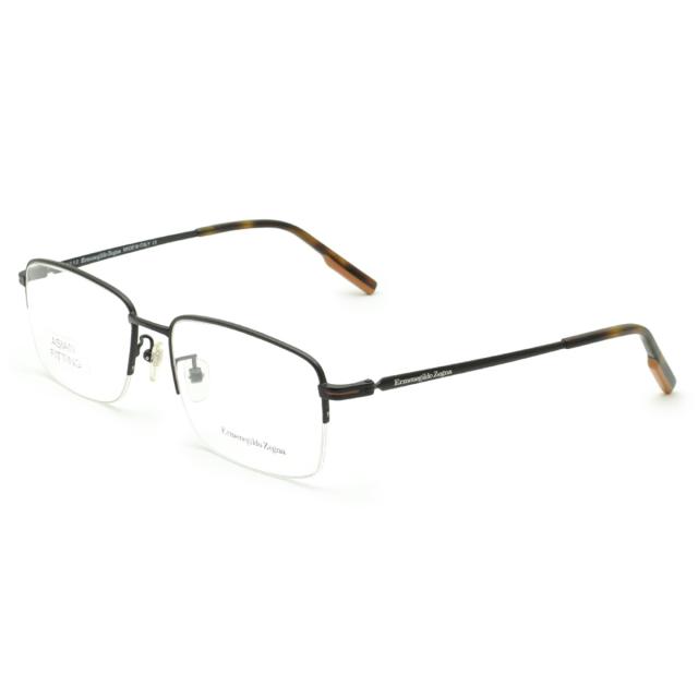 ゼニア ZEGNA メガネ フレーム 眼鏡 フレームのみ アジアンフィット EZ5190-D/V 002 57 オプティカルフレーム サーモント マットブラック