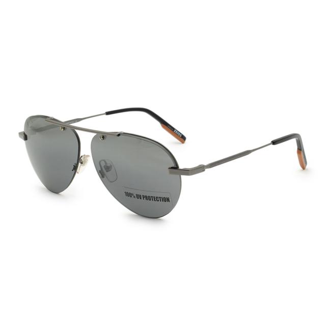 ゼニア ZEGNA エルメネジルド・ゼニア サングラス ノーズパッド UVカット アイウェア ティアドロップ EZ0117/S 08C 61 メンズ 紫外線対策