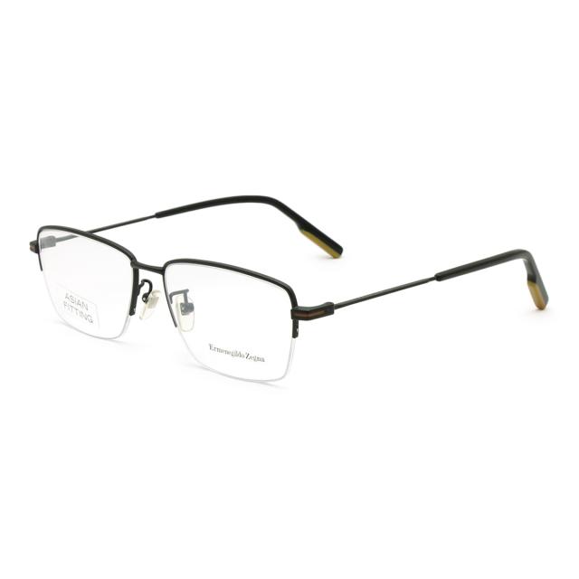 ゼニア ZEGNA エルメネジルド・ゼニア メガネ 眼鏡 アイウェア EZ5165-D/V 002 56 スクエア型 フレームのみ ノーズパッド メガネフレーム