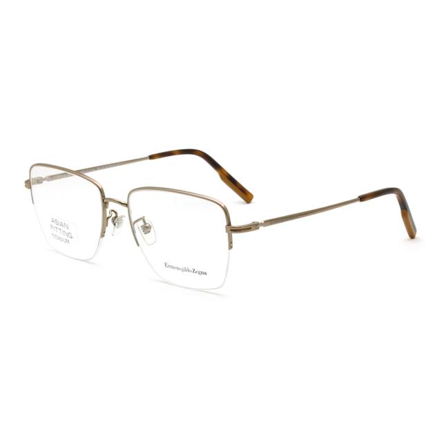 ゼニア ZEGNA エルメネジルド・ゼニア メガネ 眼鏡 アイウェア EZ5209-D/V 036 56 スクエア型 フレームのみ ノーズパッド メガネフレーム