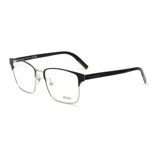 ゼニア ZEGNA エルメネジルド・ゼニア メガネ 眼鏡 アイウェア EZ5212-D/V 001 56 スクエア型 アジアンフィット フレームのみ メガネフレ