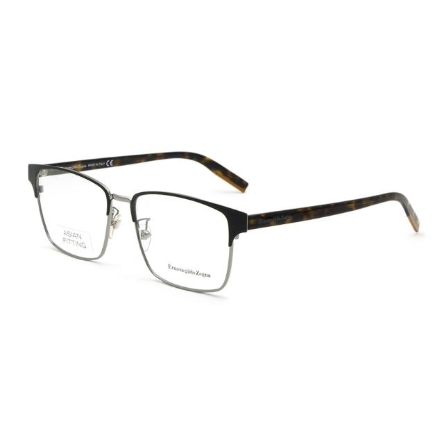 ゼニア ZEGNA エルメネジルド・ゼニア メガネ 眼鏡 アイウェア EZ5212-D/V 005 56 スクエア型 アジアンフィット フレームのみ メガネフレ