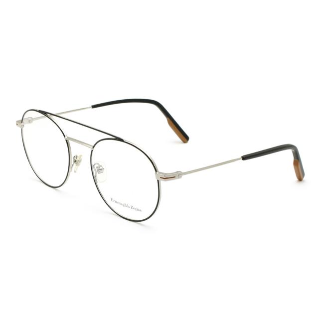 ゼニア ZEGNA エルメネジルド・ゼニア メガネ 眼鏡 フレームのみ EZ5162/V 005 53 アイウェア アジアンフィット ラウンド メガネフレーム