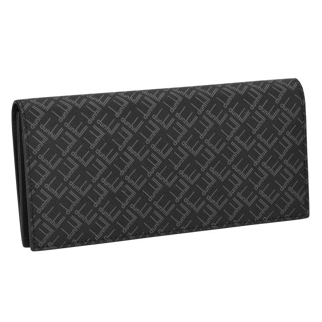 ダンヒル dunhill 財布 長財布 小銭入れ付き 21R2100LT001R メンズ ブラック 二つ折り長財布 ブランド 財布 おしゃれ 新品 ブランド 財布