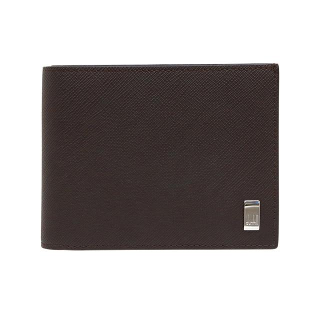 ダンヒル dunhill 財布 二つ折り財布 折りたたみ財布 22R2P10PS201R Plain メンズ Brown ブラウン 財布 使いやすい ブランド 小さめ クリ