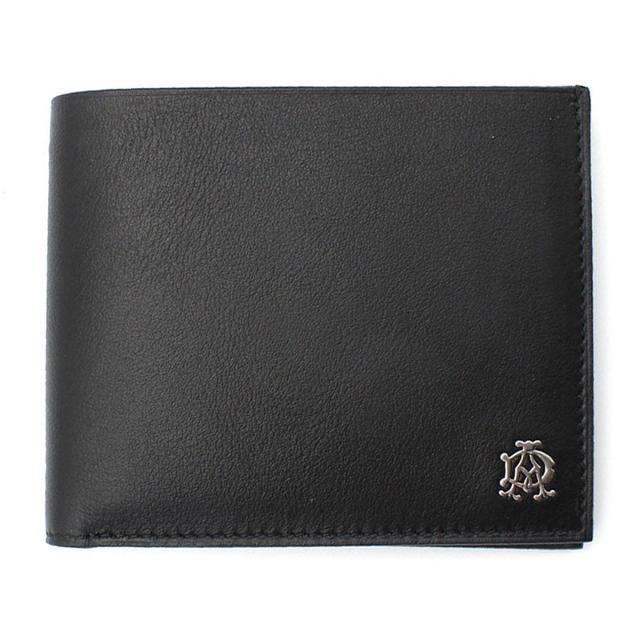 ダンヒル dunhill 財布 二つ折り財布 折りたたみ財布 小銭入れ付き L2XR30A メンズ ブラック 本革 レザー 財布 使いやすい ブランド 小さ