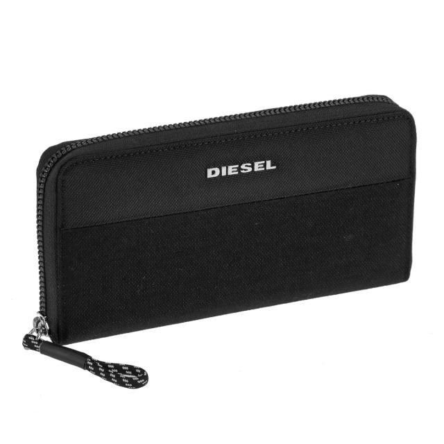 ディーゼル DIESEL 財布 長財布 ラウンドファスナー長財布 小銭入れ付き X07753 P2676 H1669 メンズ ブラック 二つ折り長財布 ブランド