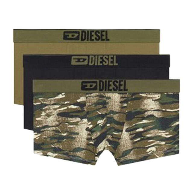 ディーゼル DIESEL ボクサーパンツ 前閉じ コットン 3枚組 セット 00ST3V0WIAM E7014 メンズ ミリタリーグリーン ボクサーパンツ メンズ
