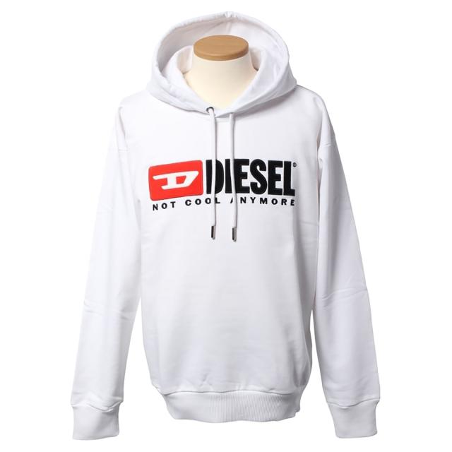ディーゼル DIESEL アパレル アウター プルオーバー パーカー フーディー 00SVDL 0CATK 100 コットン 綿 メンズ ホワイト ブランド おし