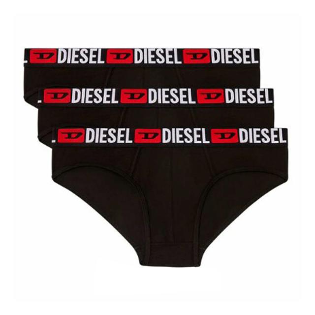 ディーゼル DIESEL ブリーフ ビキニ コットン ロゴ 3枚組 セット 男性用 下着 00SH050DDAI E4101 メンズ ブラック ボクサーパンツ メンズ