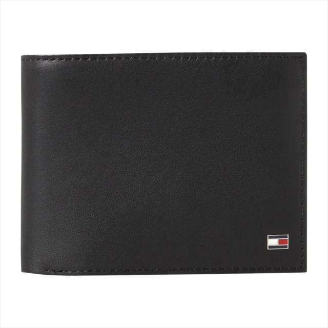 トミーヒルフィガー   財布 二つ折り財布 折りたたみ財布 AM0AM00651 002 小銭入れ有り Black ブラック 財布 使いやすい ブ
