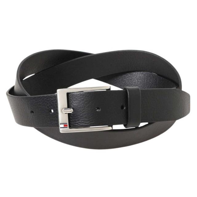 トミーヒルフィガー   ベルト AM0AM08363 105 メンズ ブラック 黒ベルト ブランド 本革 レザー 人気 プレゼントベルト ブラ