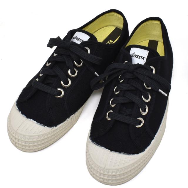 ノヴェスタ NOVESTA スニーカー X452002-60Y60Y110 STAR MASTER スターマスター キャンバス ローカット 靴 ブラック 黒シューズ レディー
