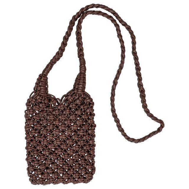 バグマティ BAGMATI ミニ バッグ ショルダーバッグ 肩掛けバッグ 編みバッグ BH-V2 DBR レディース ダークブラウン 斜め掛けショルダーバ