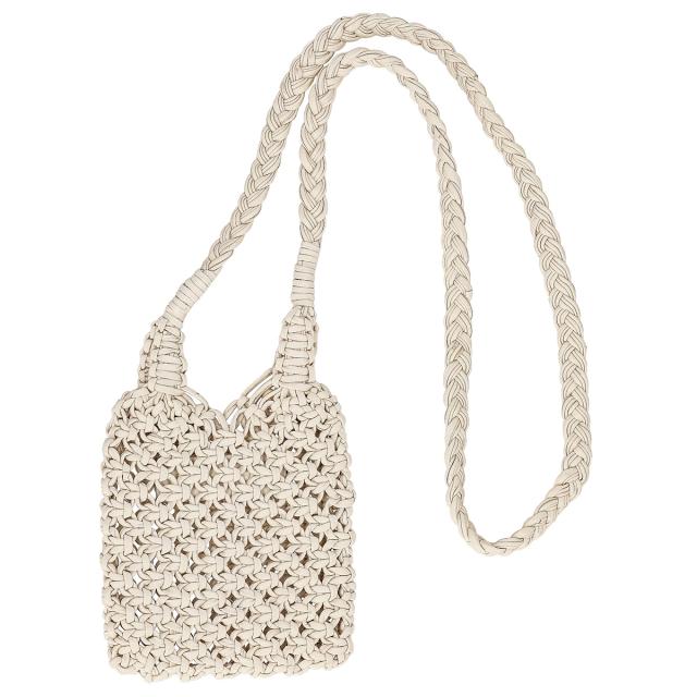バグマティ BAGMATI ミニ バッグ ショルダーバッグ 肩掛けバッグ 編みバッグ BH-V2 FLASH レディース ホワイト 斜め掛けショルダーバッグ