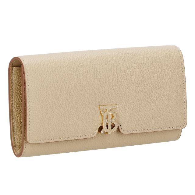 バーバリー BURBERRY 財布 長財布 フラップ式長財布 かぶせ 小銭入れ付き 8066021 A1435 レディース ベージュ 二つ折り長財布 ブランド