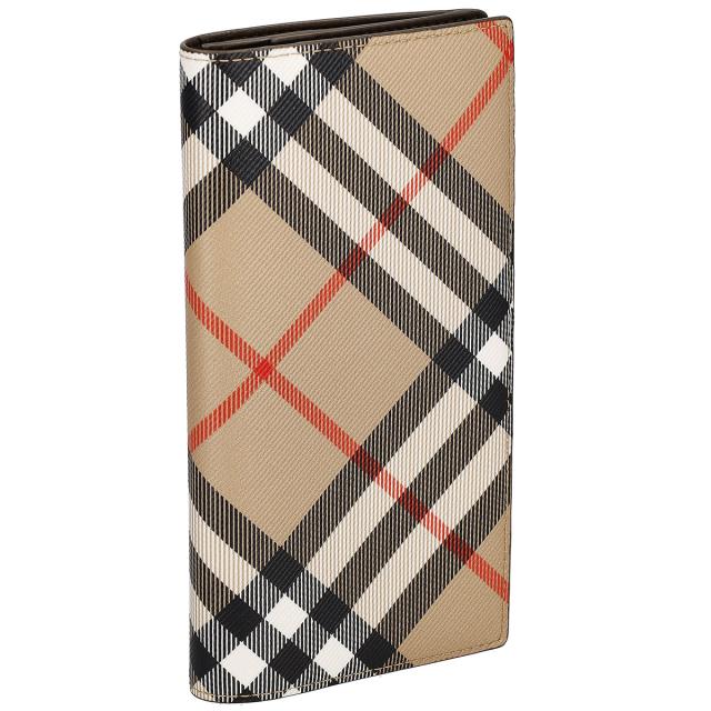 バーバリー BURBERRY 財布 長財布 小銭入れ付き 8091921 A2021 メンズ ベージュ+マルチカラー 二つ折り長財布 ブランド 財布 おしゃれ 新