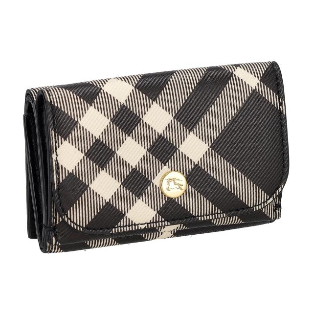バーバリー BURBERRY 財布 三つ折り財布 折りたたみ財布 小銭入れ付き 8095292 A1003 レディース ブラック 財布 使いやすい ブランド 小