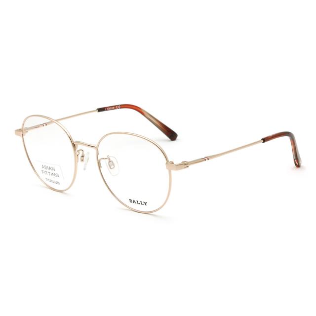 バリー BALLY フレーム メガネ 眼鏡 フレームのみ ノーズパッド BY5062-D/V 028 52 アイウェア EYEWEAR ラウンド型 オプティカルフレーム