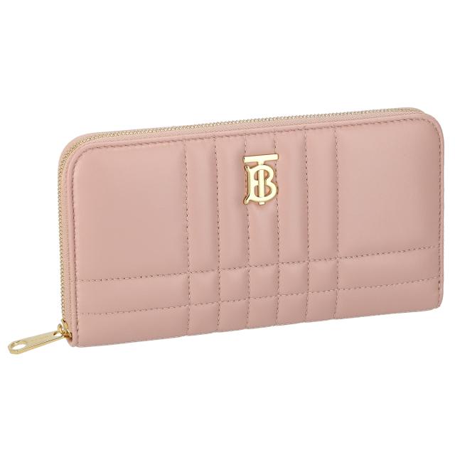 バーバリー BURBERRY 財布 長財布 ラウンドファスナー長財布 小銭入れ付き 8062698 A3661 レディース メンズ ユニセックス ピンク 二つ折