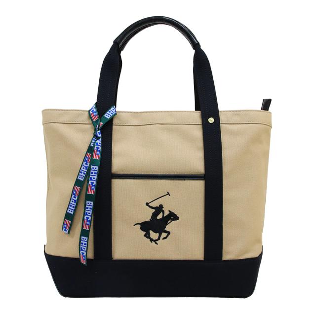 ビバリーヒルズ ポロ クラブ BEVERLY HILLS POLO CLUB バッグ トートバッグ 肩掛けバッグ BH1008N 243710 BE/BK/BK ベージュ+ブラックト