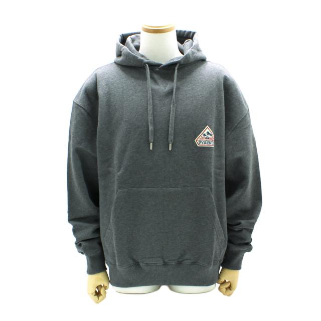 ピレネックス PYRENEX パーカー フディー スウェット HUS018 ARDESIA MARL GREY P0081 JOURNEY BRUSHED ユニセックス グレー ブランド お