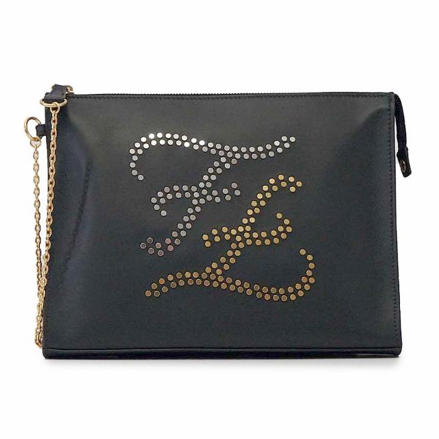 フェンディ FENDI バッグ 7VA433 A8VD F15ZW ドキュメントケース クラッチバッグ ブラック メンズ ブランド 人気 クラッチ 革 バッグ おしゃれ バッグ メンズ バッグ ブランド 贈り物 クリスマス