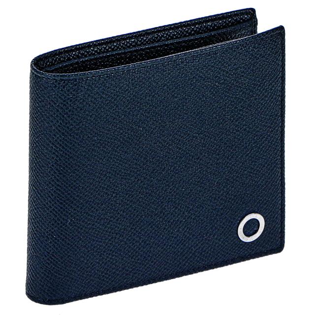 ブルガリ BVLGARI 財布 二つ折り財布 折りたたみ財布 小銭入れ付き 39324 BB MAN ブルガリブルガリ マン メンズ ネイビー 財布 使いやす