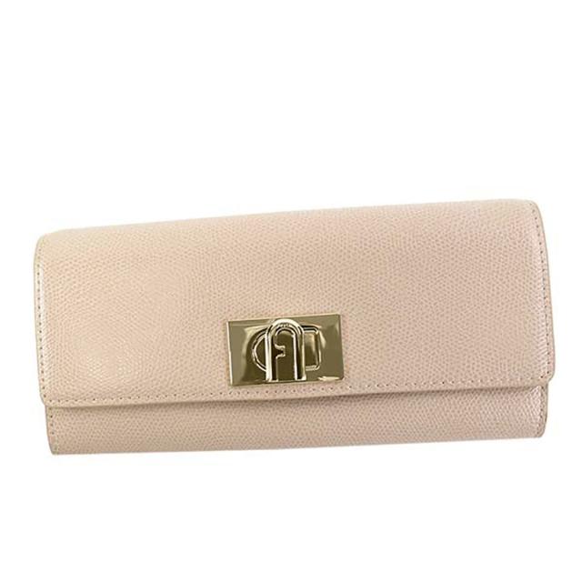 フルラ FURLA 財布 長財布 フラップ長財布 かぶせ蓋 PCV0ACO ARE000 B4L00 小銭入れ付き BALLERINA i ライトピンクベージュ系 長財布 ブ