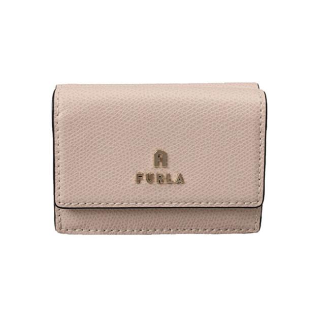 フルラ FURLA 三つ折り財布 WP00318 ARE000 B4L00 CAMELIA S COMPACT WALLET TRIFOLD カメリア BALLERINA i ライトピンクベージュ系 財布