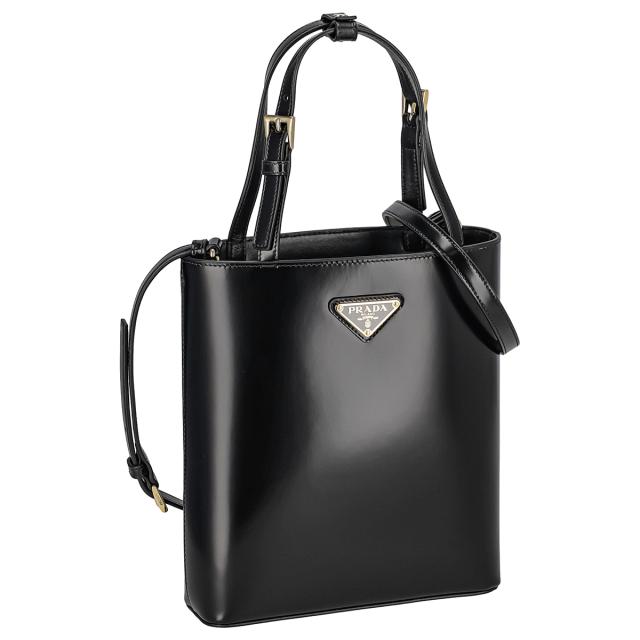 プラダ PRADA バッグ 2WAY ハンドバッグ トートバッグ 手提げ ショルダーバッグ 肩掛けバッグ 斜め掛けバッグ 1BA401 SPAZZOLATO OOO NER