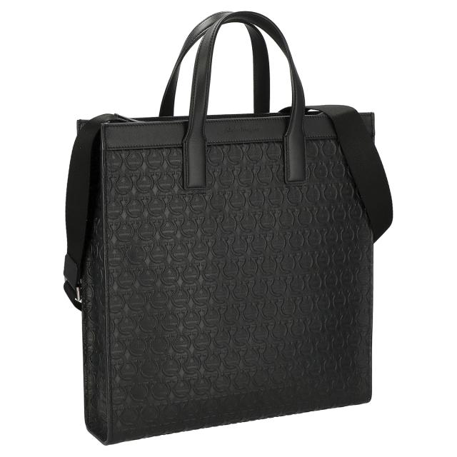 フェラガモ Ferragamo バッグ トートバッグ ハンドバッグ 斜めがけバッグ ショルダーバッグ 240100 740865 ガンチーニ ブラック トート