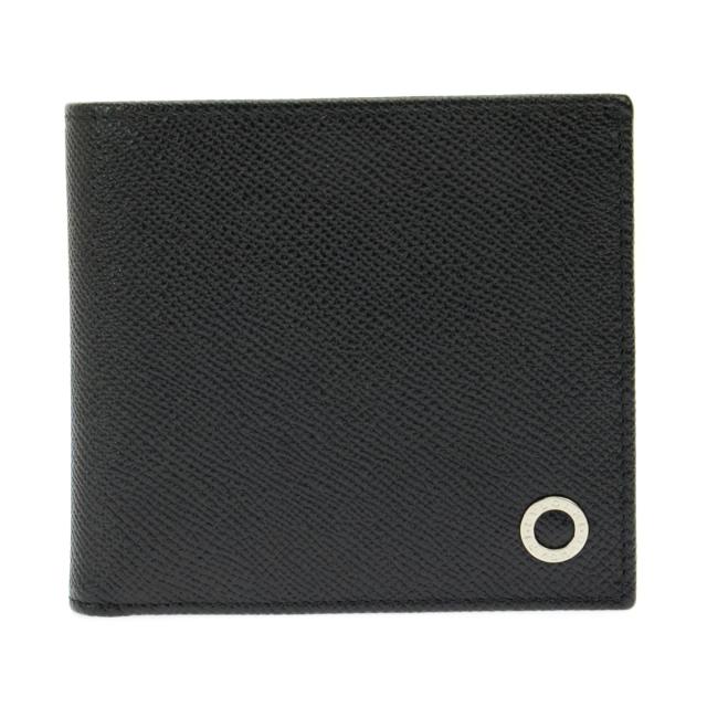 ブルガリ BVLGARI ブルガリ・ブルガリ マン 財布 二つ折り財布 折りたたみ財布 小銭入れ付き 30396 BLK メンズ ブラック+ブルー 財布 使