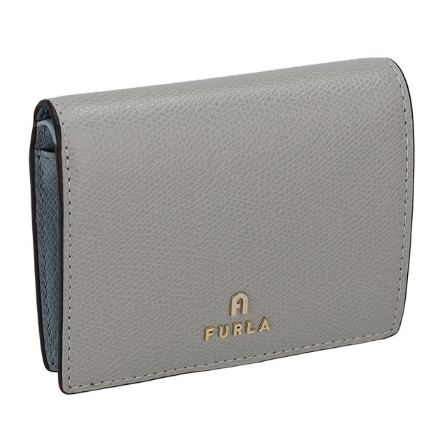 フルラ FURLA 財布 二つ折り財布 折りたたみ財布 小銭入れ付き WP00304-ARE000 4060S レディース グレー+ブルー 本革 レザー 財布 使いや