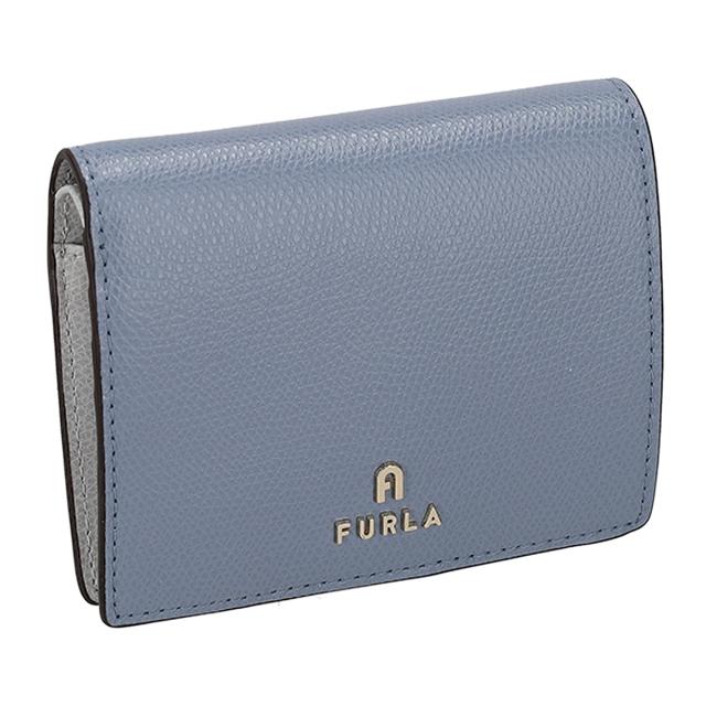 フルラ FURLA 財布 二つ折り財布 折りたたみ財布 小銭入れ付き WP00304-ARE000 4352S レディース ブルー+グレー 本革 レザー 財布 使いや