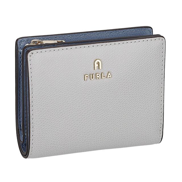 フルラ FURLA 財布 二つ折り財布 折りたたみ財布 小銭入れ付き WP00307-ARE000 4351S レディース グレー+ブルー 本革 レザー 財布 使いや