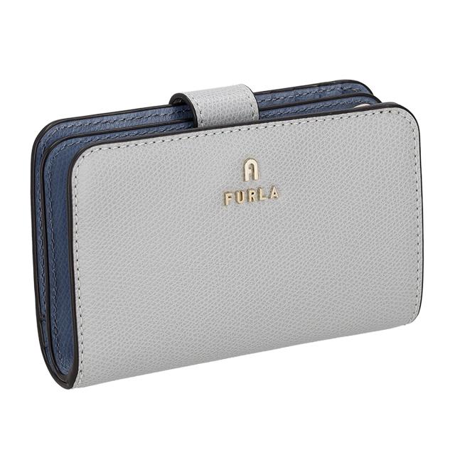 フルラ FURLA 財布 二つ折り財布 折りたたみ財布 小銭入れ付き WP00314-ARE000 4351S レディース グレー+ブルー 本革 レザー 財布 使いや