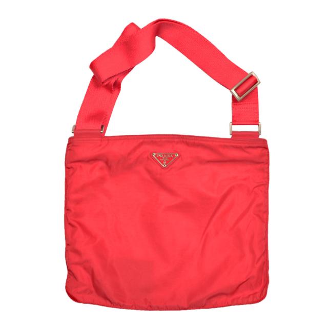 プラダ PRADA バッグ ショルダーバッグ スリム ナイロン 斜めがけバッグ B7338 VELA TRACOLLA IN TESSUTO ROSSO レッド 斜め掛けショルダ