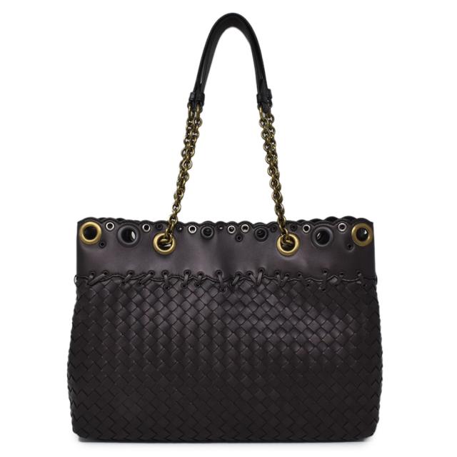 ボッテガヴェネタ BOTTEGA VENETA トートバッグ 549829 VA252 6076 イントレチャート ショルダーバッグ QUETSCHE NERO ブラック系 ボッテガべネタ トートバッグ レディース ブランド 高級 ボッテガベネタ ボッテガ バッグ 編み込み バッグ