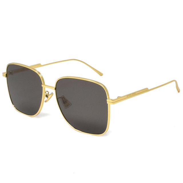 ボッテガヴェネタ BOTTEGA VENETA サングラス アジアンフィット BV0305SA 001 スクエア型 メンズ レディース ゴールド+グレーサングラス