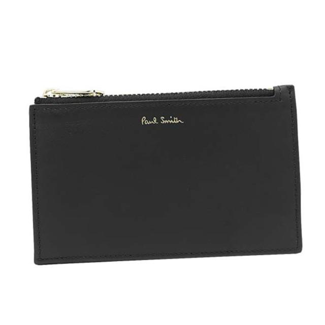 ポール スミス Paul Smith ケース カード入れ付き M1A6136 78 ブラック ZIP POUCH 小銭入れ ポールスミス ケース メンズ プレゼント クリスマス レザー ブランド 交通系IC ケース 社会人 贈り物
