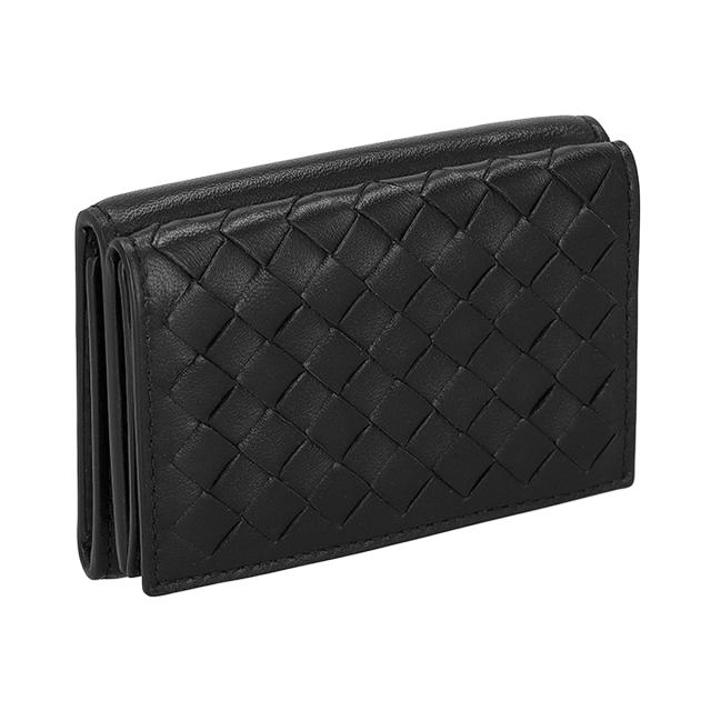 ボッテガヴェネタ BOTTEGA VENETA 財布 三つ折り財布 折りたたみ財布 小銭入れ付き イントレチャート 515385 V3UN2 1295 メンズ ブラック