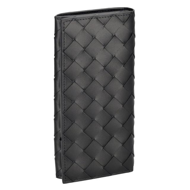 ボッテガヴェネタ BOTTEGA VENETA 財布 長財布 フラップ式長財布 かぶせ 小銭入れなし イントレチャート 635567-V3US1 8803 メンズ 二つ