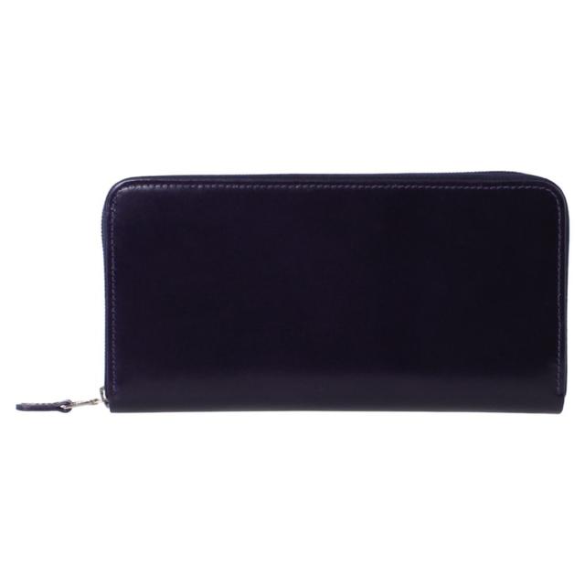ホワイトハウスコックス Whitehouse Cox 財布 長財布 ラウンドファスナー長財布 小銭入れ付き S2622 NAVY メンズ ネイビー 革 レザー 二