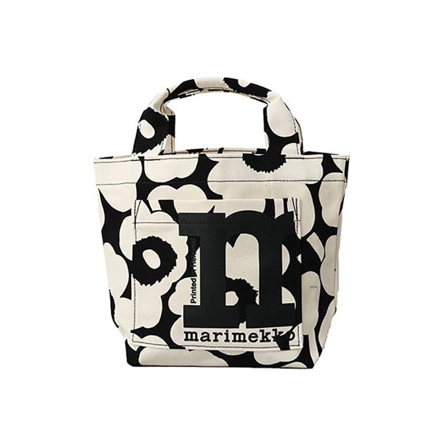 マリメッコ marimekko バッグ ハンドバッグ ミニトート 092197 908 MONO MINI TOTE UNIKKO レディース ホワイト+ブラック ハンドバッグ
