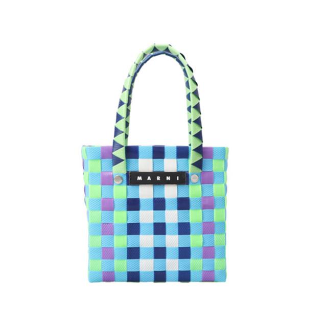 マルニ MARNI バッグ ハンドバッグ かごバッグ 編みバッグ バスケットバッグ M00178 M00IW 0M845 SHOULDER BAGS レディース BLU ブルー系